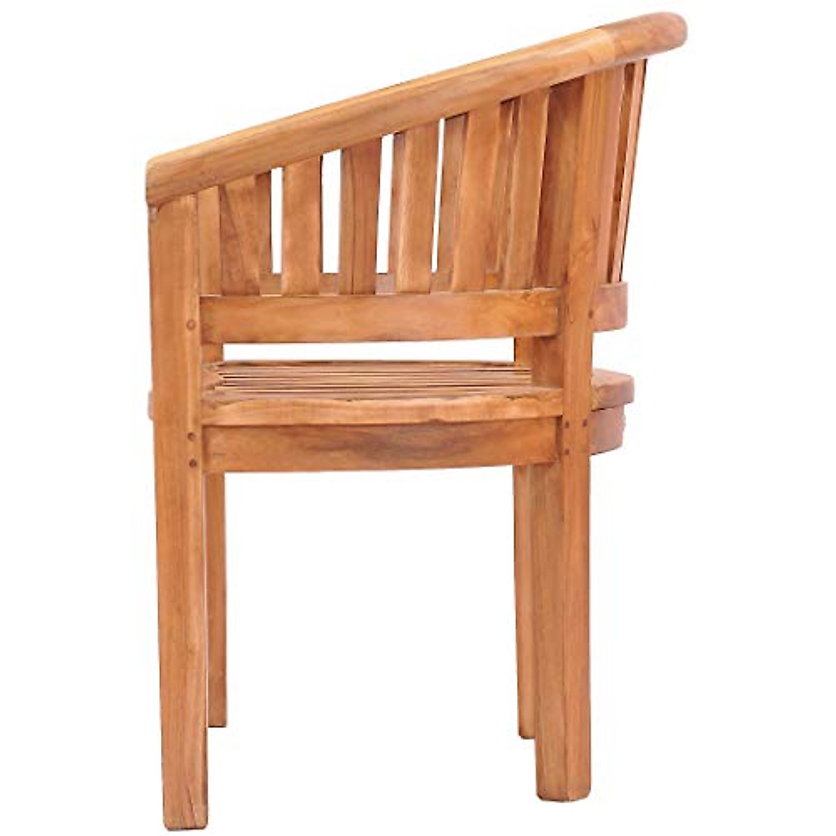 Teak Peanut Outdoor Patio Chair, Made from Solid A-Grade Teak Wood