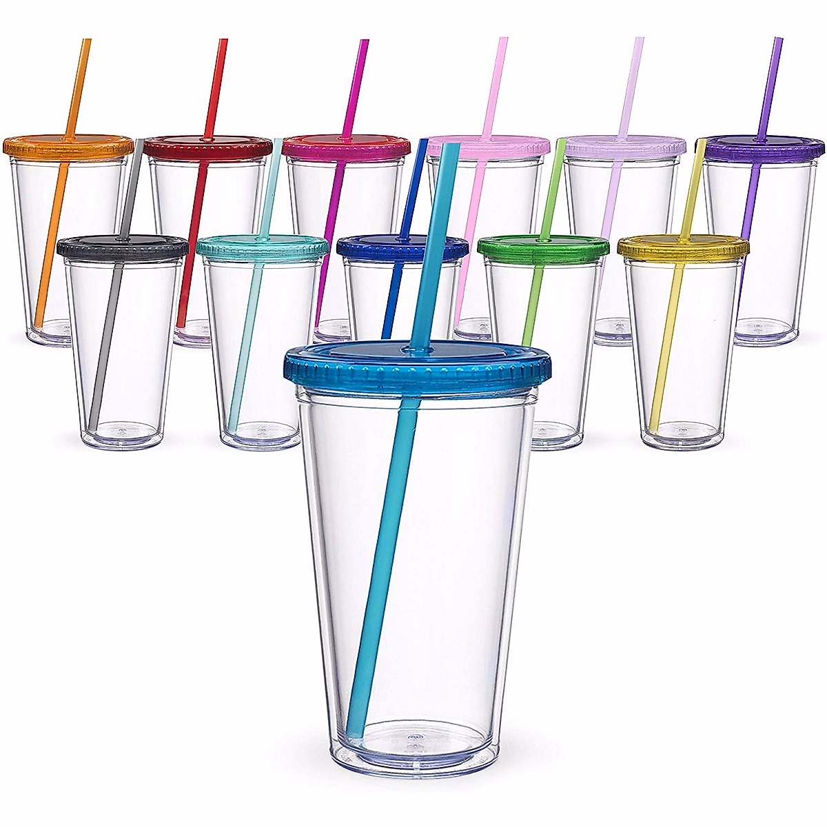 Maars Classic Insulated Tumblers 16 oz. | Double Wall Acrylic | 12 pack