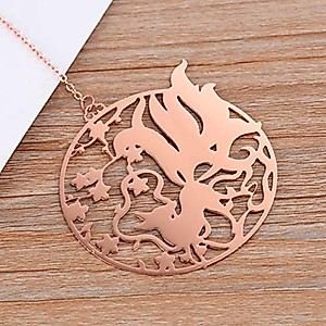 TOYANDONA 1pcs Metal Bookmark, Beautiful Vintage Bookmarks with Tassels for Women Reader Gift (Nine-Tailed Fox)