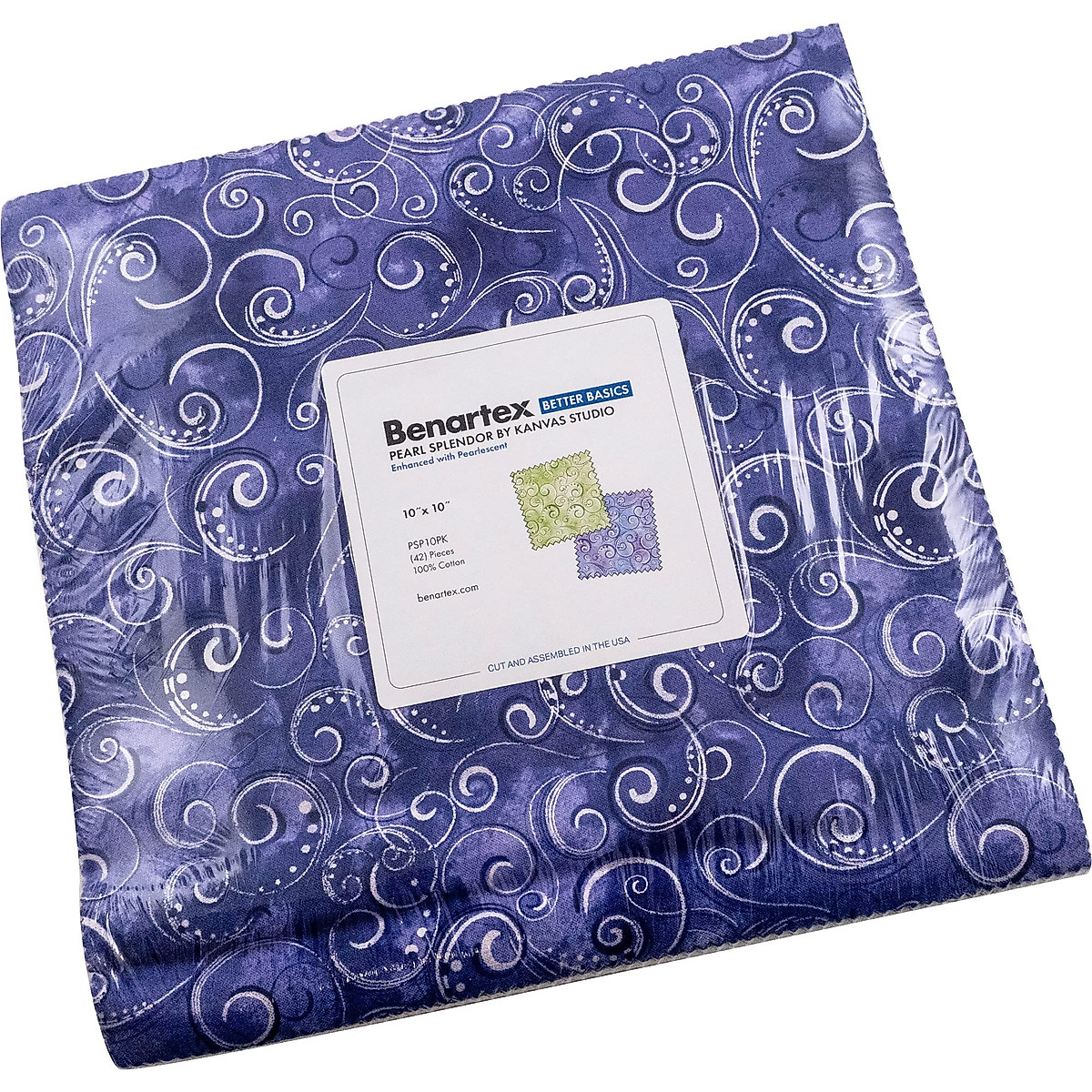 Kanvas Studio Better Basics Pearl Splendor 10X10 Pack 42 10-inch Squares Layer Cake Benartex 10 Inches