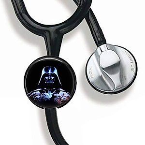 Darth Vader Stethoscope Tag,Steth ID Tag,Nurse Doctor Stethoscope ID Tag, black