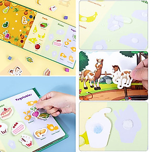 Adurello Kids Quiet Book Sensory Busy Book Cognitive Learning Toys Preschool Educational Montessori Toy for Toddlers