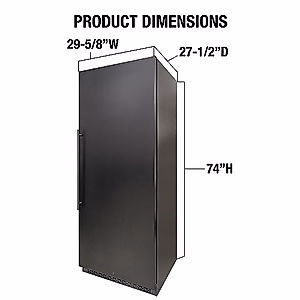DUURA Elite DE3000WCGWB-R Wine Cooler Refrigerator Dual Zone 300 Bottle Capacity, Freestanding Design, Adjustable Temperature Control, Right Hinge, 30-Inch, Black