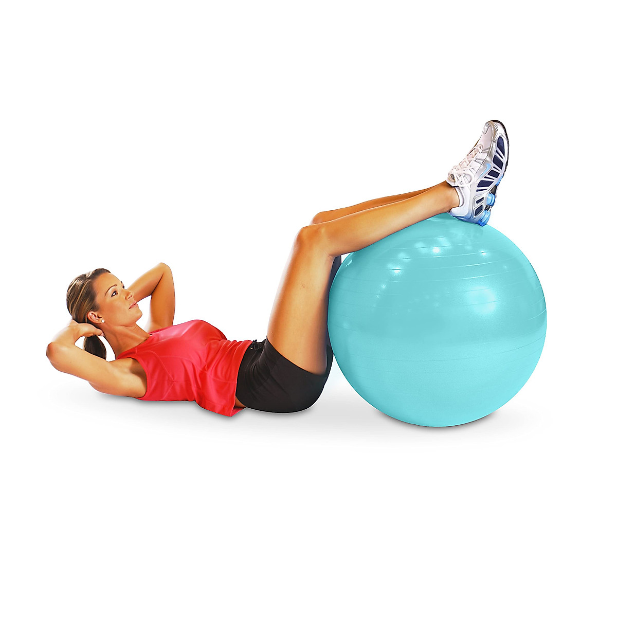 CAP Barbell Fitness Stability Ball Exercise Ball, 65cm, Teal