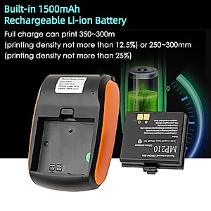 Thermal Receipt Printer MP210 58MM Label Printer Portable Printer for Supermarkets Restaurants Retail Stores