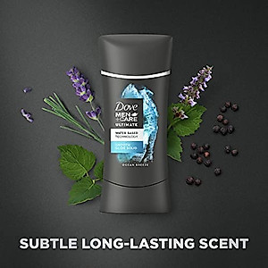 Dove Men+Care Antiperspirant hydrating, water-based deodorant Ocean Breeze our best non-irritant formula 2.6 Ounce (Pack of 2)