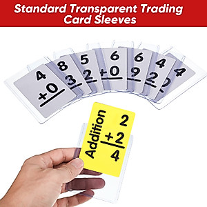 Chinco 400 Pieces Card Sleeve Hard Plastic Card Protector Card Holder for Trading Card, Baseball Card, Football Card, Sport Card, Card Photo Card, 3 x 4 Inches (Clear)