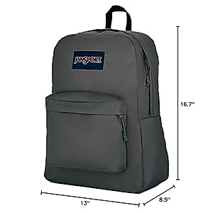 JanSport Superbreak Backpack - Durable, Lightweight Premium Backpack, Graphite Grey