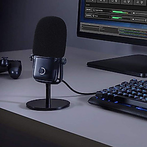 Windscreen for Elgato Wave 1 Microphone - Professional Mic Foam Covers Pop Filter Compatible with Elgato Wave:1 Streaming Microphone to Blocks Out Plosives by YOUSHARES