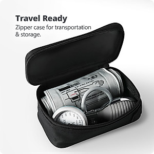 Greater Goods Sphygmomanometer, Latex-Free, Manual Blood Pressure Monitor, Gray