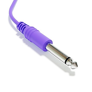 ExcelValley - 1-Pack - Mono Instrument Guitar Cable Patch Lead - TS 6.35mm 1/4" [Purple | 60 cm - 23.62"]