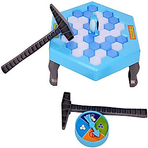 SuperLi Puzzle Table Games Penguin ice pounding Penguin ice Cubes Save Penguin Knock ice Block Wall Toys Desktop Paternity Interactive Game
