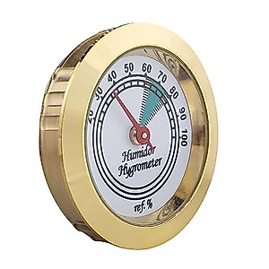 Montesy Stylish Indoors Metal Alloy Humidity Gauge Applicable For Case Accessory With Clear Numbers