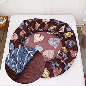 Fully-Encased Waterproof Mattress Cover Protector Twin Mattress Cover Machine Washable Breathable Mattress Cover,Fitted Bed Cover 12" Deep Easy Care (Burgundy,80x200x30cm)