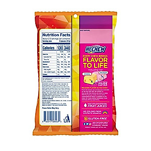 HI-CHEW Plus Fruit Mix, 6 Bags, 2.82oz each - Orange Tangerine & Red Apple Strawberry - Unique Fun Soft & Chewy Taffy Candy - Immensely Juicy Fruit Flavors - Individually Wrapped for Sharing