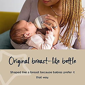 Tommee Tippee Closer to Nature Added Cereal Baby Bottle, Y-cut Bottle Nipple, BPA-free (11oz, 3 Count)