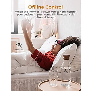 Smart Plug 4 Pack, Refoss Smart WiFi Outlet Works with Apple HomeKit, Alexa, Google Assistant, Siri, Timer & APP Remote Control, 15A