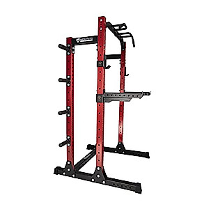 Signature Fitness SF-SS1 1,000 Pound Capacity 3” x 3” Power Rack Squat Stand, Includes J-Hooks and Safety Spotter Arms, Optional Conversion Kits, Half Conversion kit Only