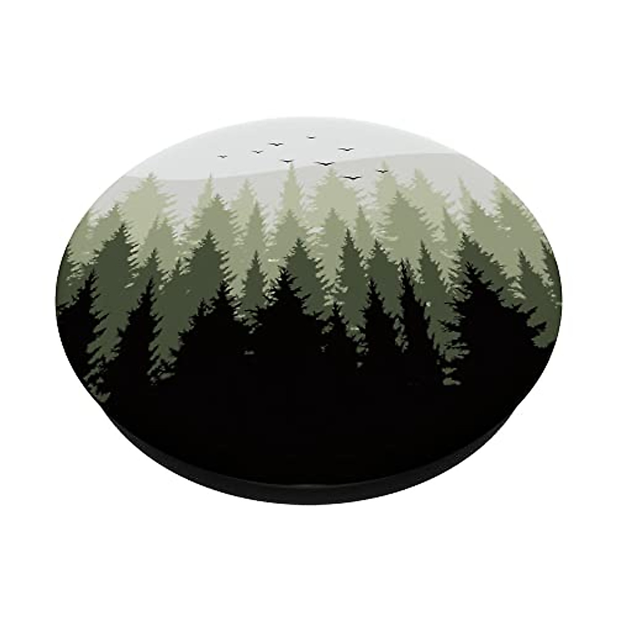 Pine Tree Forest Mountain Landscape Nature Green PopSockets Swappable PopGrip