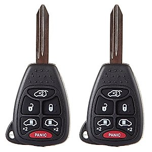ECCPP Uncut 315MHz for Chrysler Keyless Entry Remote for Dodge Key Fob 04 05 06 07 Replacement for Chrysler Town & Country/for Dodge Grand Caravan/for Dodge Caravan key fob M3N5WY72XX (Pack of 2)