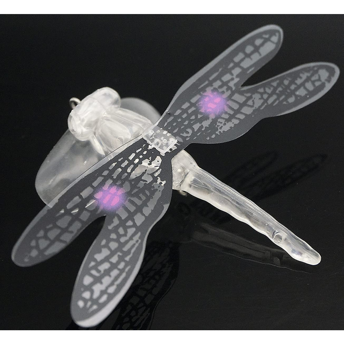 10PCS Unpainted Lure Blanks 5.39g 7.2cm Dragonfly with 4mm Free Fishing Eye Crankbait Simulation Blank Body Clear Hard Baits Trout Salmon Minnow Lure Popper Lures Topwater Freshwater 6104