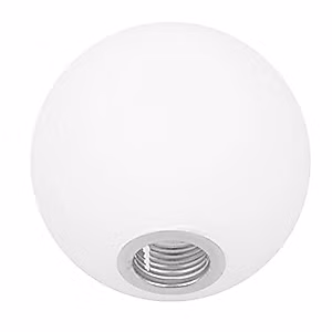 Luxshiny Outdoor Decor Glass Globe Lamp Shades Frosted Glass Shade Replacement Neckless Opening Lamp Shade Lighting Fixture Replacement for Floor Chandelier Pendant Wall Sconces 12cm Vintage Decor