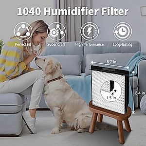 ROMON 1040 Super Humidifier Wick Filter Replacement for Essick Air AIRCARE B40 7D6 100 CM330ABLK CM330AWHT CM330DBLK CM330DWHT E35000 E27000, 2 Pack