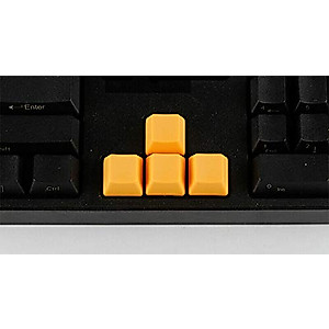 1 Pcs Blank Thick PBT Keycaps R1 R2 R3 R4 Single Switch OEM Height for Cherry MX RGB Gaming Mechanical Keyboard (R1, Yellow)