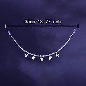 Nipple Ring Chain Non Piercing Nipple Jewelry Rhinestone Bra Body Chain Nipple Sex Accessories Gifts Y generic