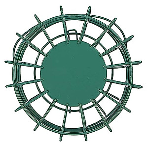 ISALRAY Outdoor Hanging Wild Bird Feeder Cage Squirrel Proof with Large PC Tube Metal Seed Guard Feeder