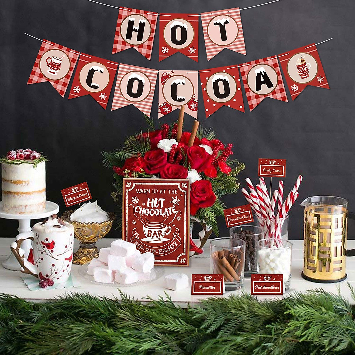 Hot Cocoa Bar Kit for Holiday Gatherings - Bessmoso