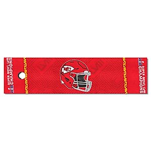 FANMATS NFL - Kansas City Chiefs Super Bowl LVIII Red Putting Green Mat - 1.5ft. x 6ft.