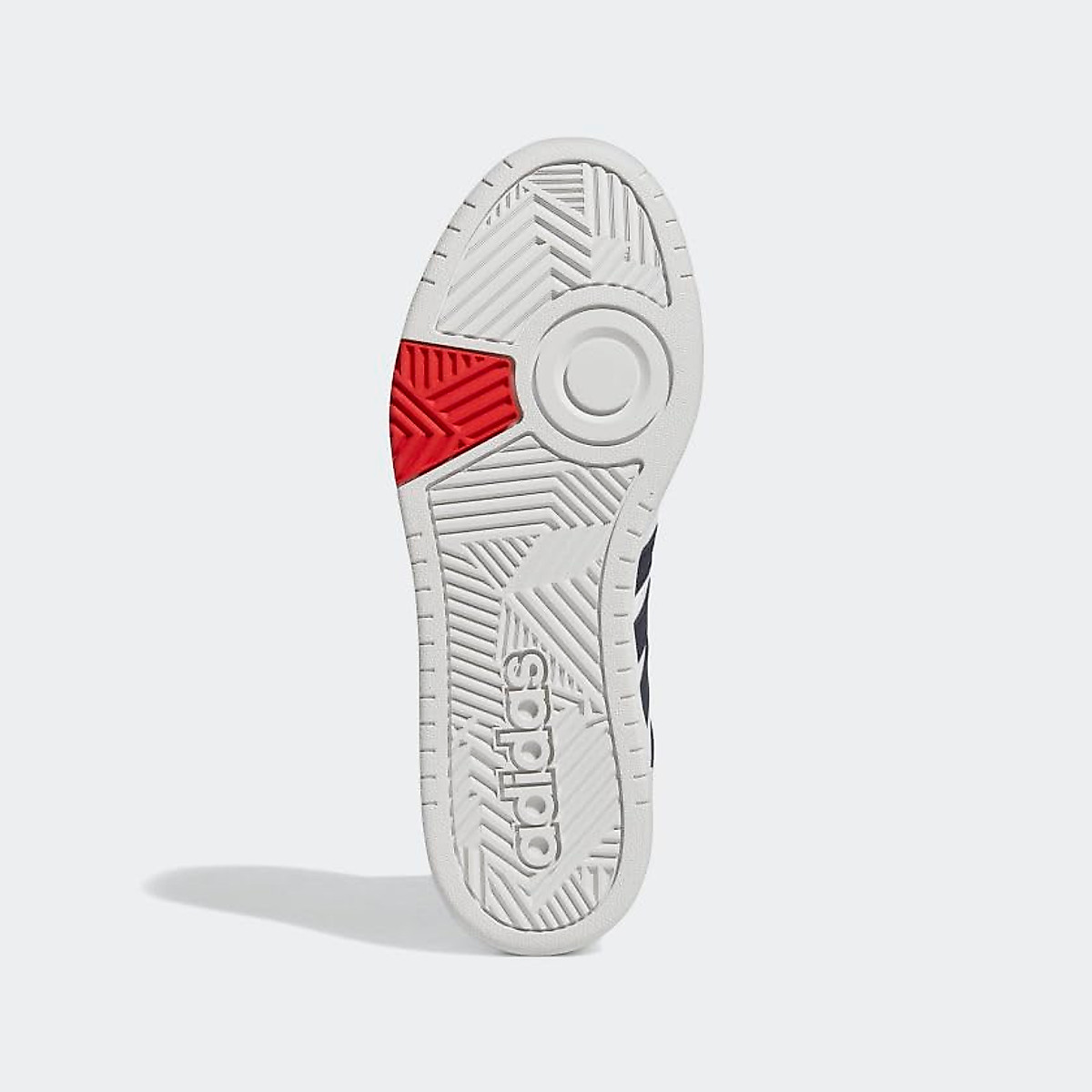 adidas Adult Hoops 3.0 Mid White/Legend Ink/Vivid Red 11