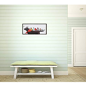Creative Co-Op Birds & Dog Framed Wall Décor