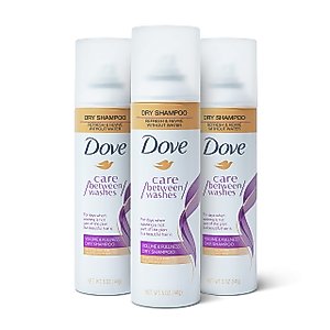 Dove Dry Shampoo Volume and Fullness 3 Count Hair Treatment for Oily Hair, Cleansing Hair Volumizer 5 oz