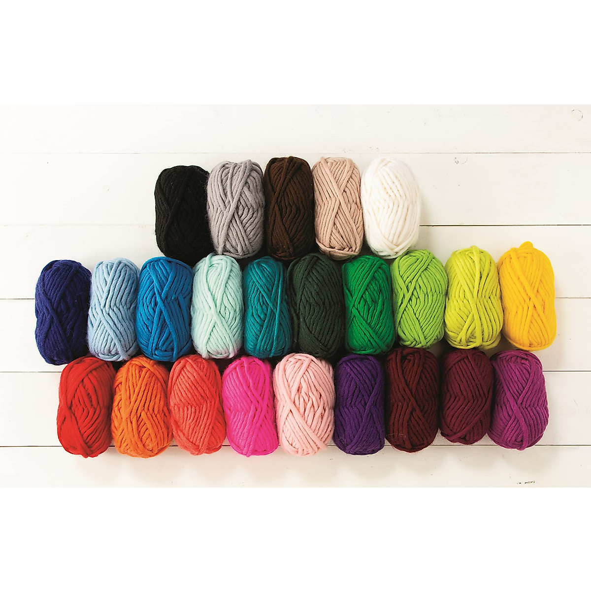 Knit Picks Tuff Puff 100% Wool Super Bulky Yarn Yellow - 100 Gram Skein (Canary)