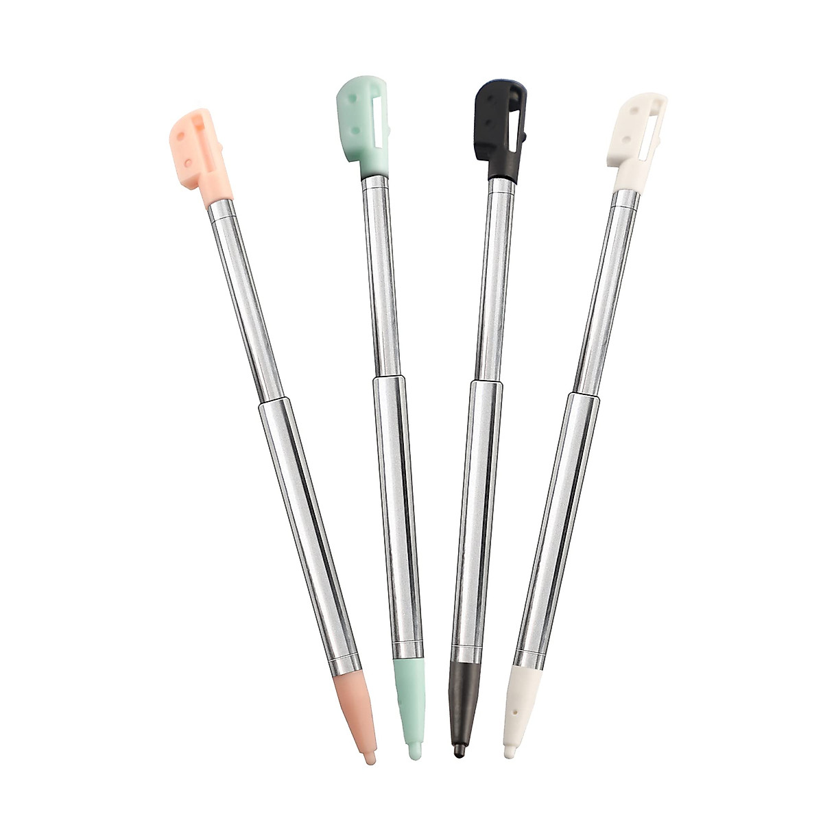 DS Lite Stylus Pen, Metal Retractable Replacement Stylus Compatible with Nintendo DS Lite, 4in1 Combo Touch Styli Pen Set Multi Color for NDSL