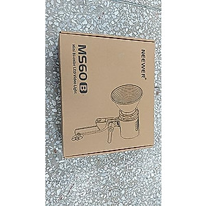 NEEWER MS60B LED Video Light 2.4G/APP Control, 65W Metal Mini Compact COB Continuous Output Lighting Spotlight 2700K-6500K, 40000lux@1m, CRI 97+/TLCI 98+, 12 Effects, PWM Dimming, Bowens Mount, Silver