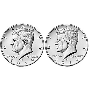2019 P and D Kennedy Half Dollars Uncirculated