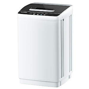 OUTGAVA Full Automatic Washing Machine,1.77 Cu.ft Compact Laundary Washer,10 Programs 5 Water Levels with LED Display&Child Lock,2-in-1 Portable Washer and Spin Dryer Combo for Home,Apartment,RV