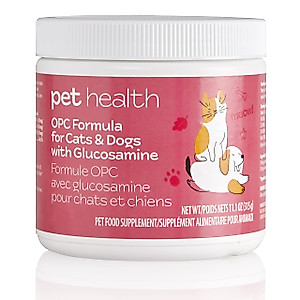 OPC Formula with Glucosamine for Dogs & Cats, Beef Flavor, Maintain Healthy Cholesterol Levels, Healthy Circulation, Joint Flexibility | Pet Health by Market America (90 Servings)
