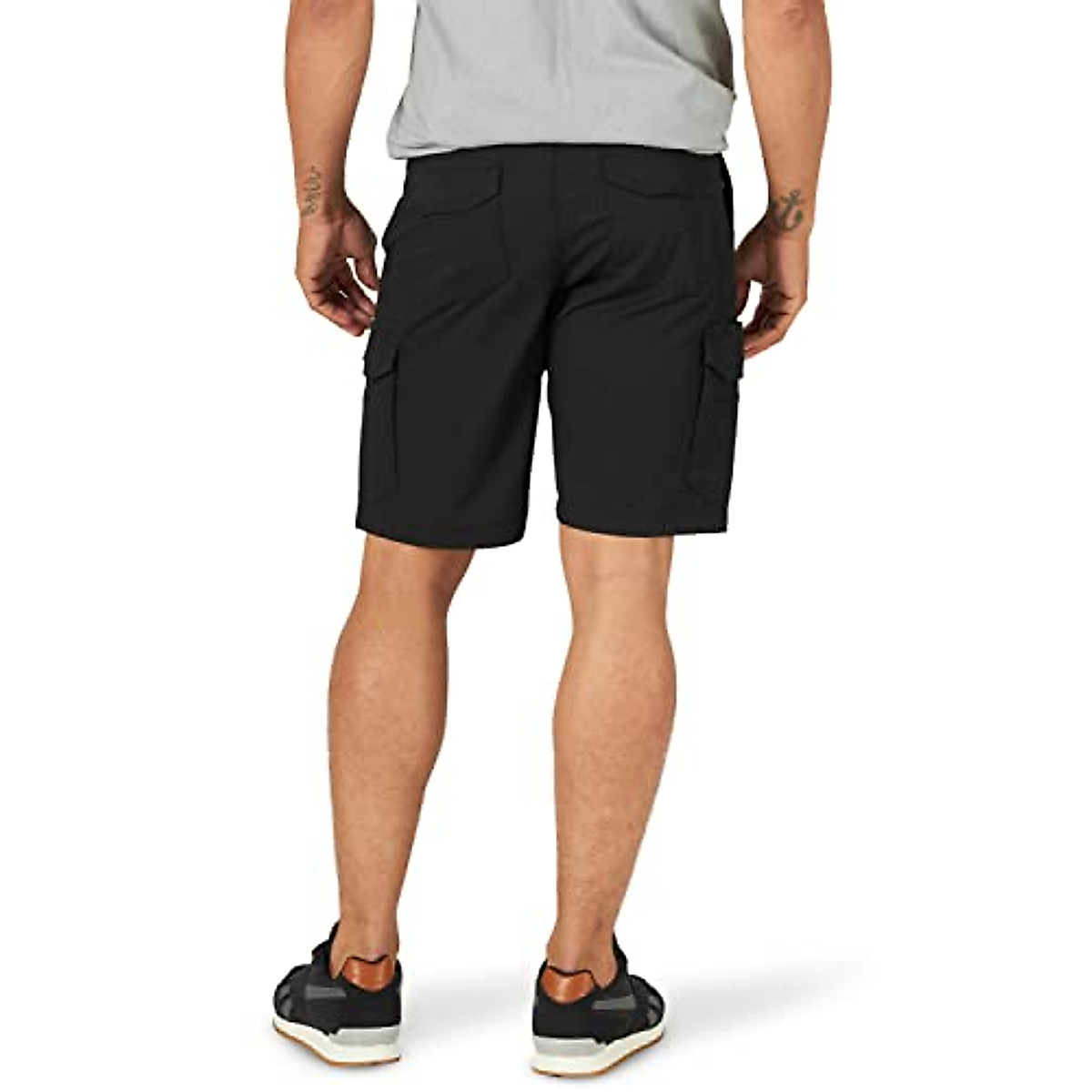 Lee mens Extreme Motion Swope Cargo Shorts, Black, 32 US