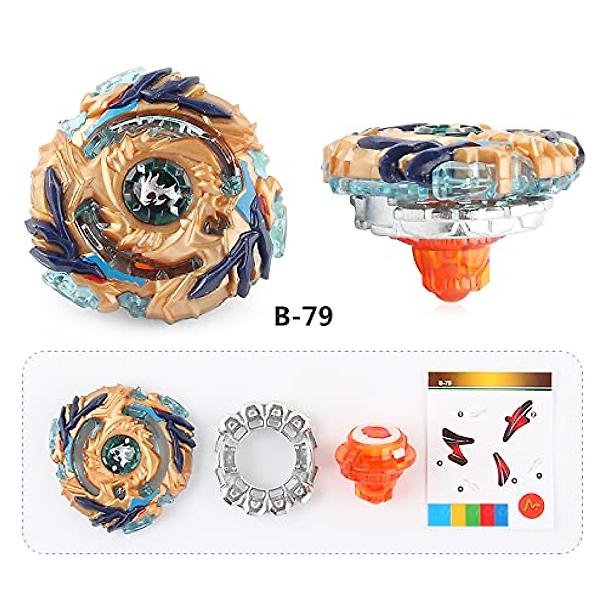 Bey Battling Top Burst | Burst Evolution Combination Series 4D | Set of 4 Fighter Gyroscope 4D Fusion Model | 2 Launcher and 1 beystadium