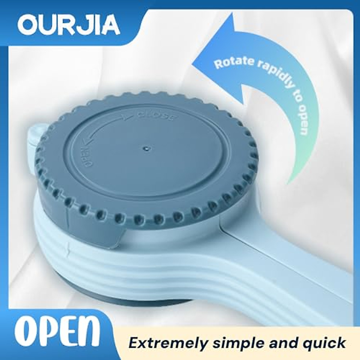 Food Storage Sealing Clips with Pour Spouts, Bag Clips for Food, Kitchen Chip Bag Clips, Plastic Cap Sealer Clips, Great for Kitchen Food Storagec,OURJIA,2pcs (Pink-L&White-s)