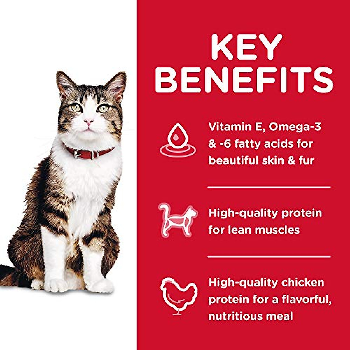 Hill's Science Diet Dry Cat Food, Adult, Hairball Control, Chicken Recipe, 7 lb. Bag