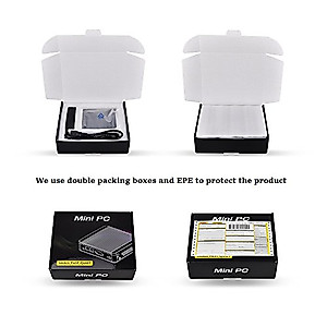 Qotom 4 LAN Mini PC Q190G4U-S02 with 4GB RAM 128GB SSD, Intel Celeron J1900 Processor, Quad core 2.0 GHz, x86 Mini PC Fanless