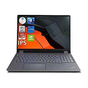 Lenovo ThinkPad P16 Business Laptop, 16" WUXGA (1920x1200) IPS Display, Core i7-12800HX, Windows 11 Pro, 64GB RAM, 2TB SSD, NVIDIA RTX A1000 4GB, Fingerprint, Backlit Keyboard, Long Battery Life, TD