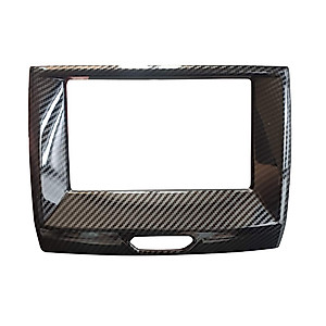 ruihe Carbon Fiber Color Inner Center Navigation Frame Cover Fit for Ford Ranger 2015 2016 2017 2018 2019 2020 2021