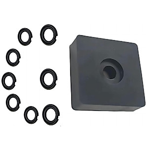 (8 Sets) 3/8" Impact Retaining Ring Clip Friction Ring with O-Ring for Milwaukee Electric/Pneumatic Type Impact Wrench, Retainer Ring Anvil Install Tool Included