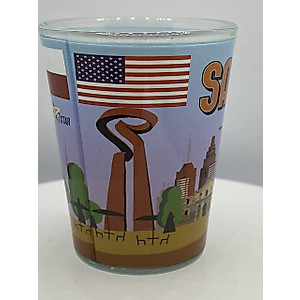 SAN ANTONIO Texas SHOT GLASS 2 OZ.
